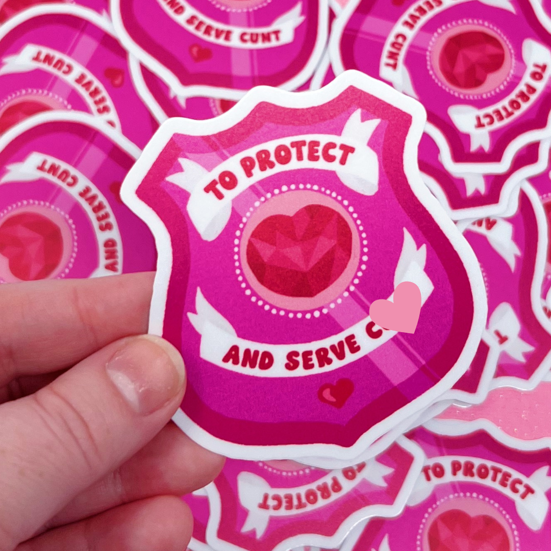 Protect and Serve Sticker